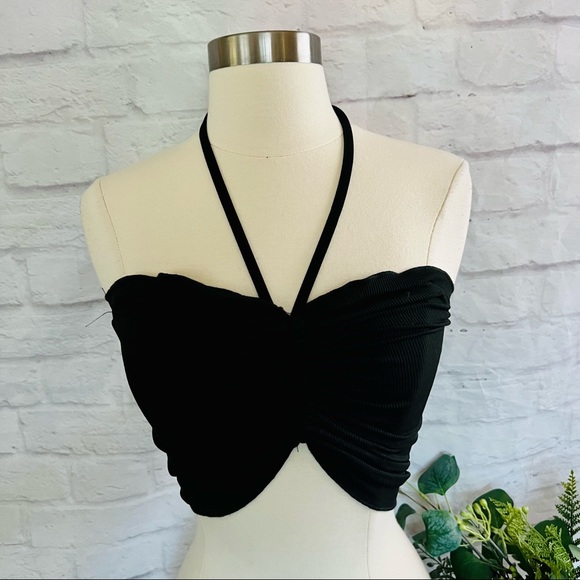 Tops | Ribbed Scrunch Crop Top | Poshmark